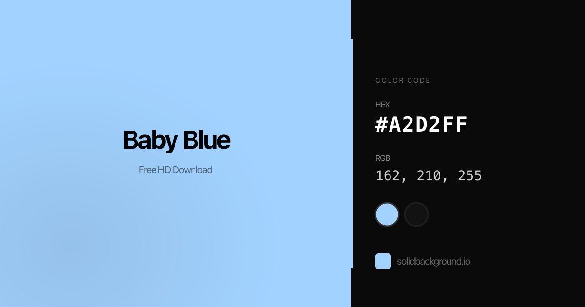 Solid Baby Blue Background #A2D2FF - Free Download