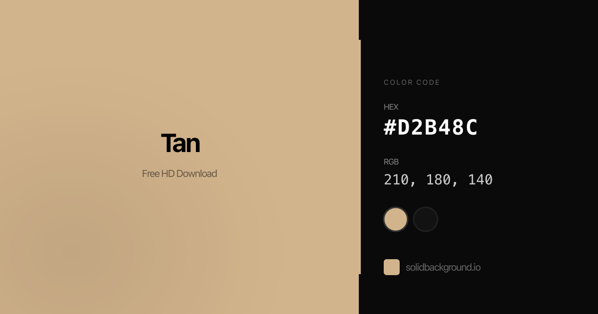Solid Tan Background (#D2B48C) | Free HD Download | Solid Background